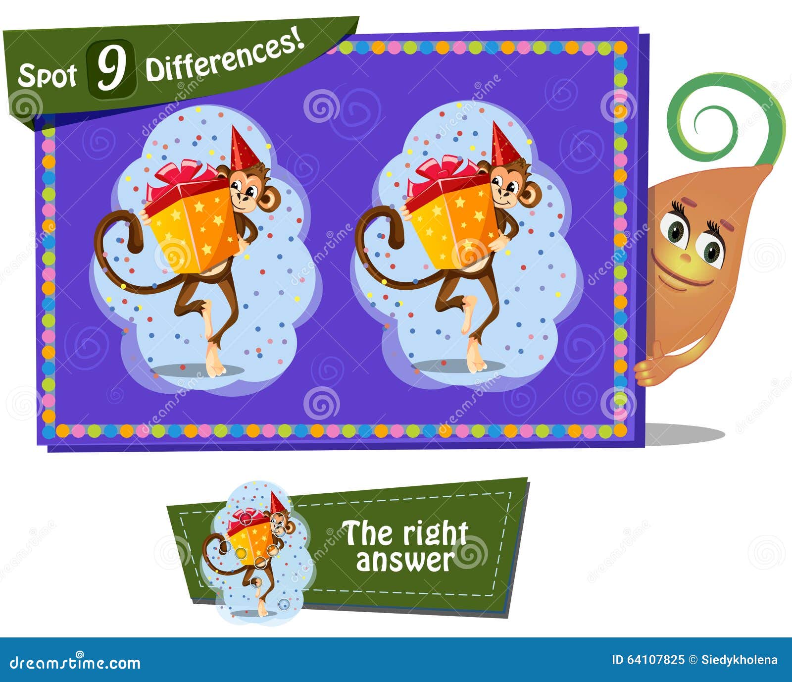 Find 9 differences stock illustration. Illustration of differences ...