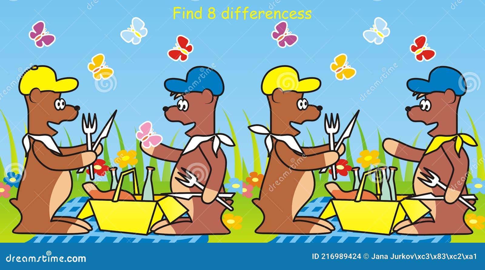 Find Bears Among Snow And Ice, Color And Count. Games For Kids. Puzzle ...