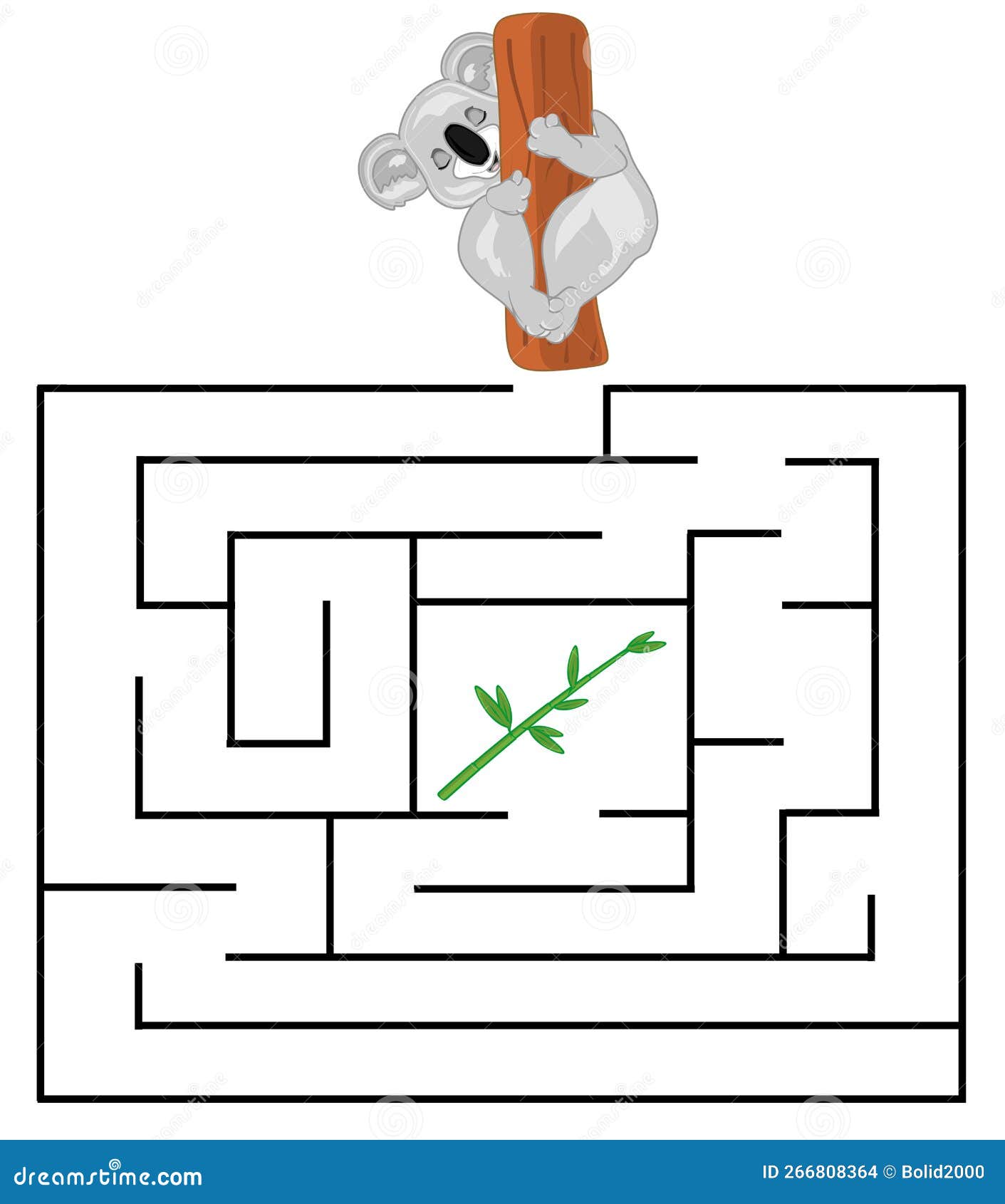 Labyrinth with animal stock illustration. Illustration of confused ...