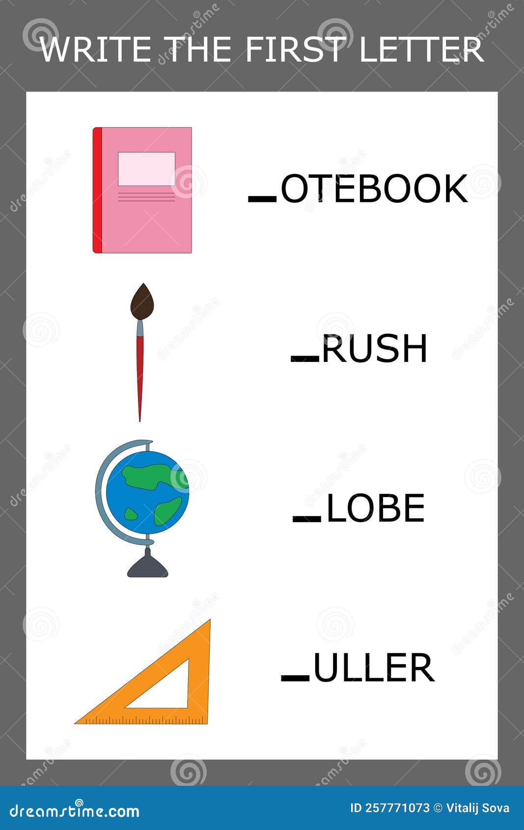 A Fun Game for Kids and Kids Stock Illustration - Illustration of ...