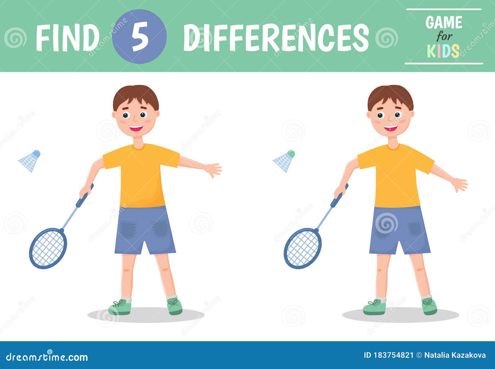 Find five differences stock vector. Illustration of book - 183754821