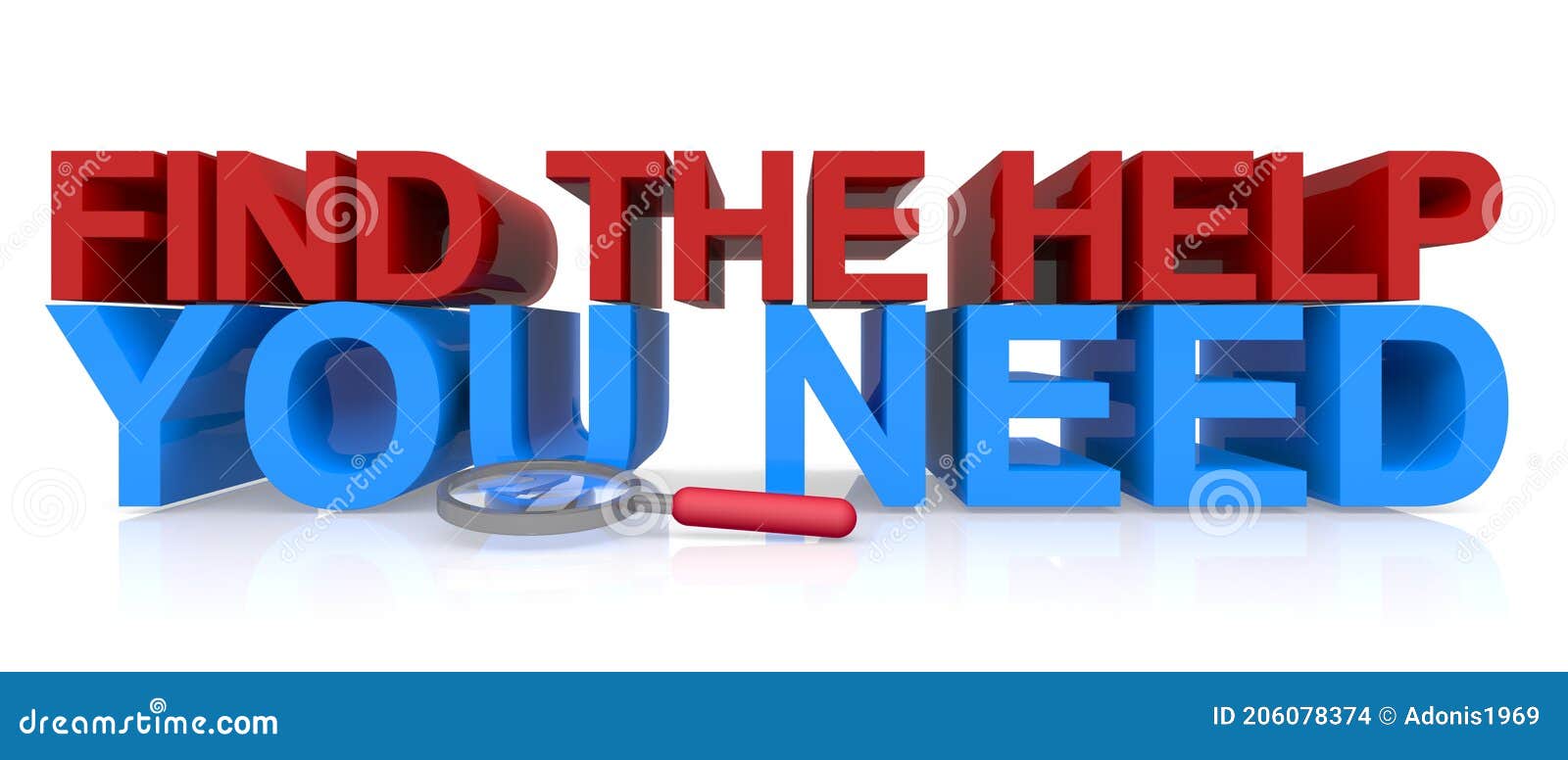 Find the Help You Need on White Stock Illustration - Illustration of ...