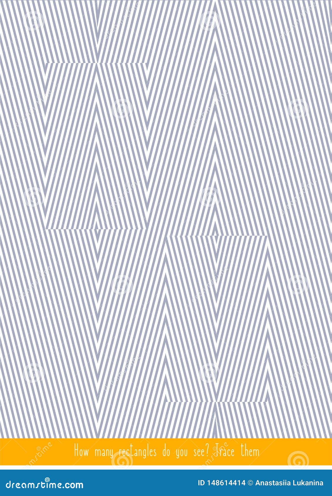 Find the hidden shape stock vector. Illustration of attention - 148614414