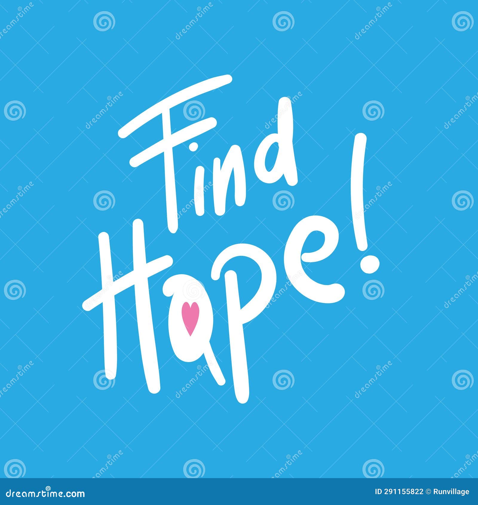 Find Hope - Typography Design about Hope Concept Stock Illustration ...