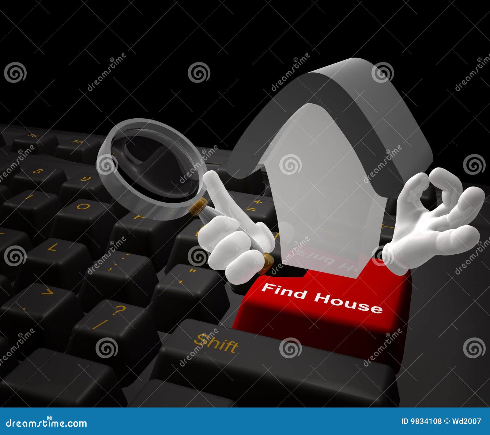Find House on the Internet Icon Symbol Stock Illustration ...