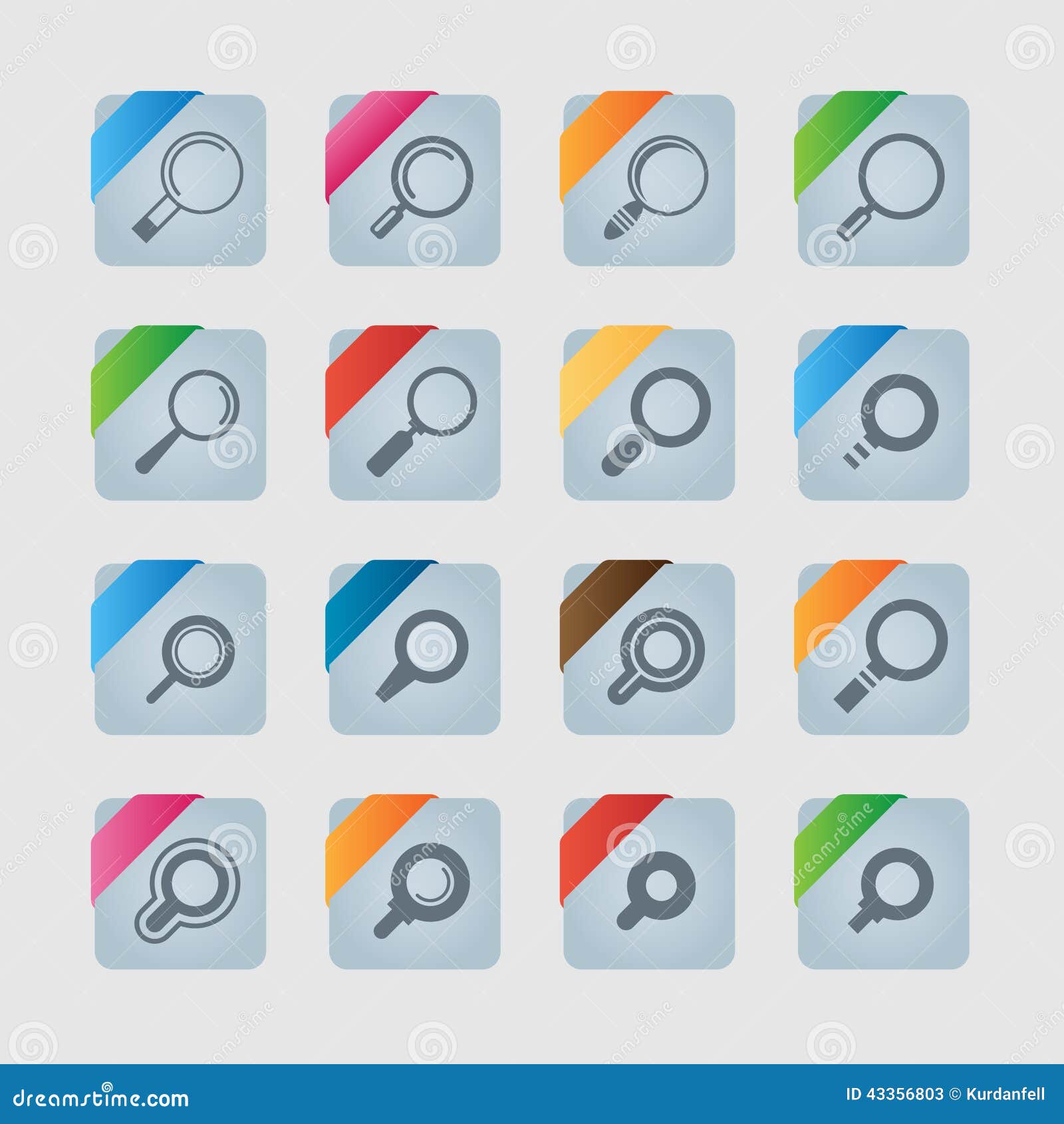 Find icon set stock vector. Illustration of icon, icons - 43356803