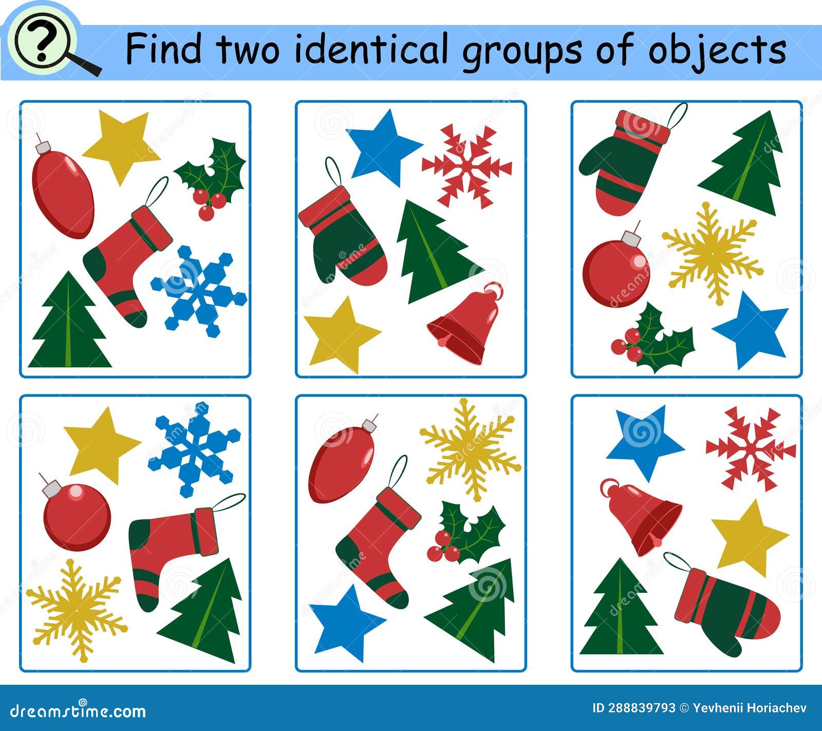 Find the Identical Groups of Objects. Educational Logical Game for ... Find the Identical Groups of Objects. Educational Logical Game for ...