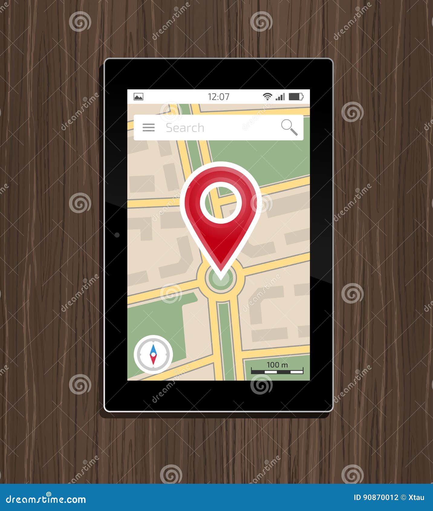 Find Location stock vector. Illustration of horizontal - 90870012