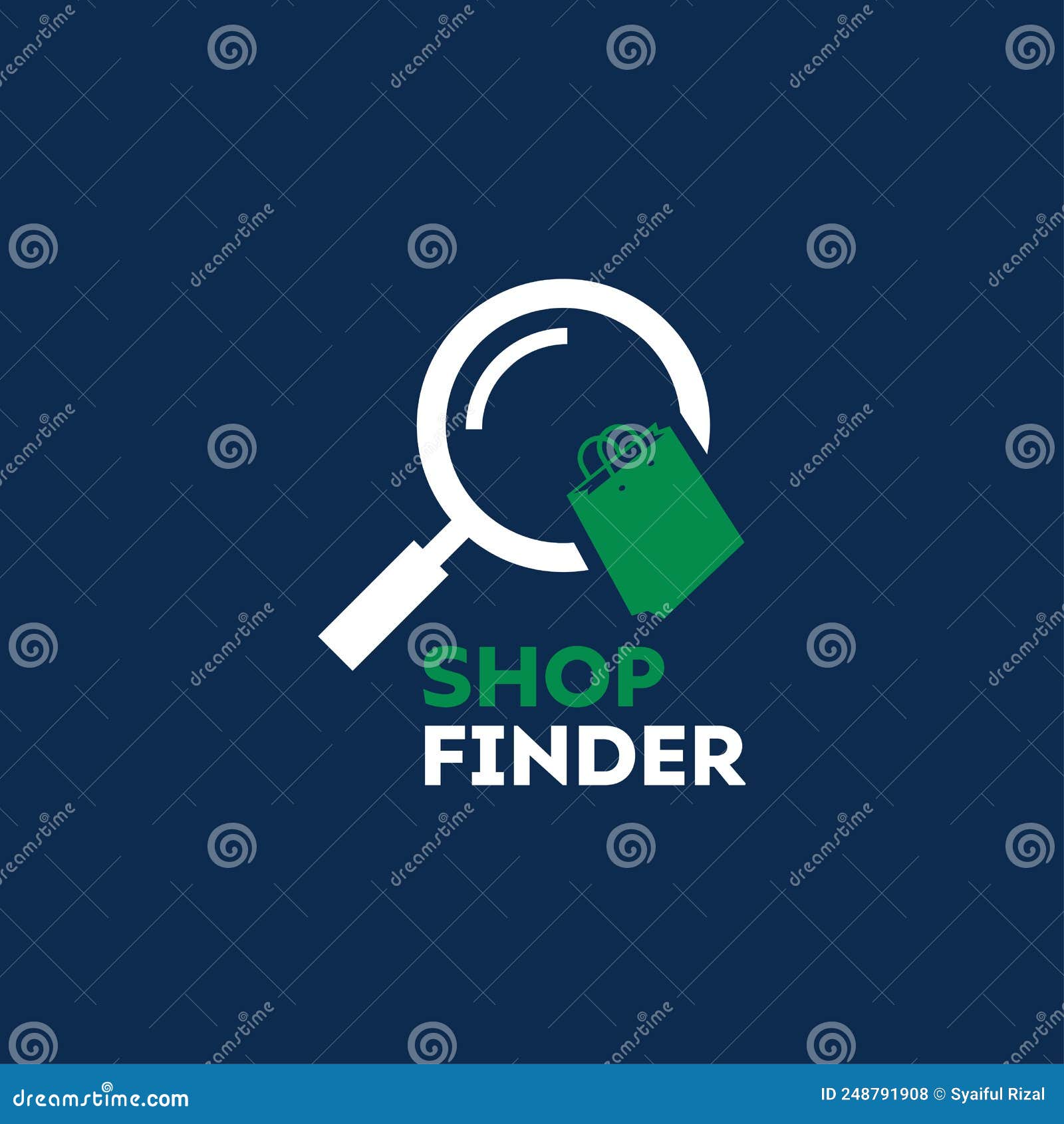 Find Shop Logo stock illustration. Illustration of isolated - 248791908