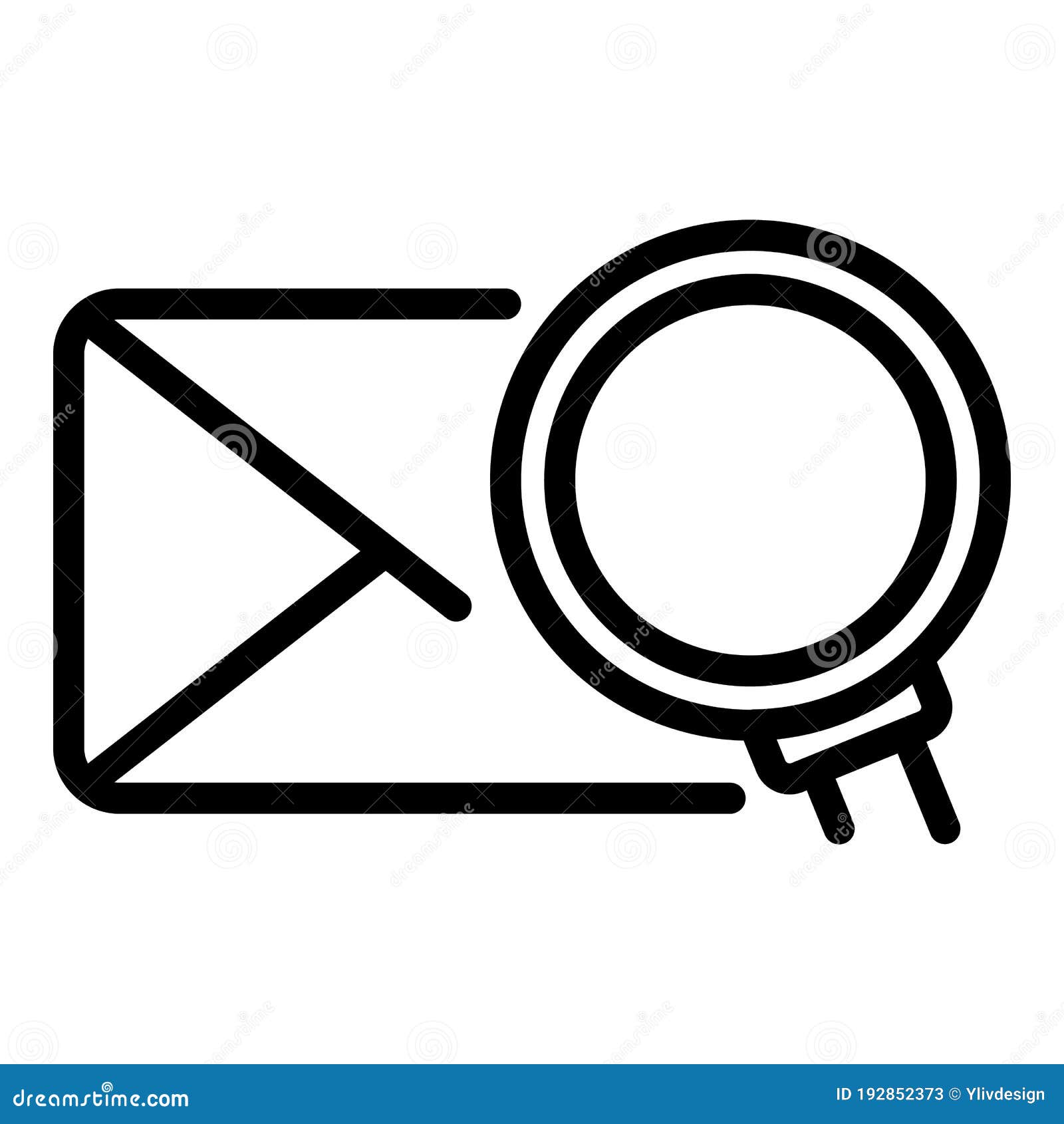 Find Mail Icon, Outline Style Stock Vector - Illustration of checkmark ...