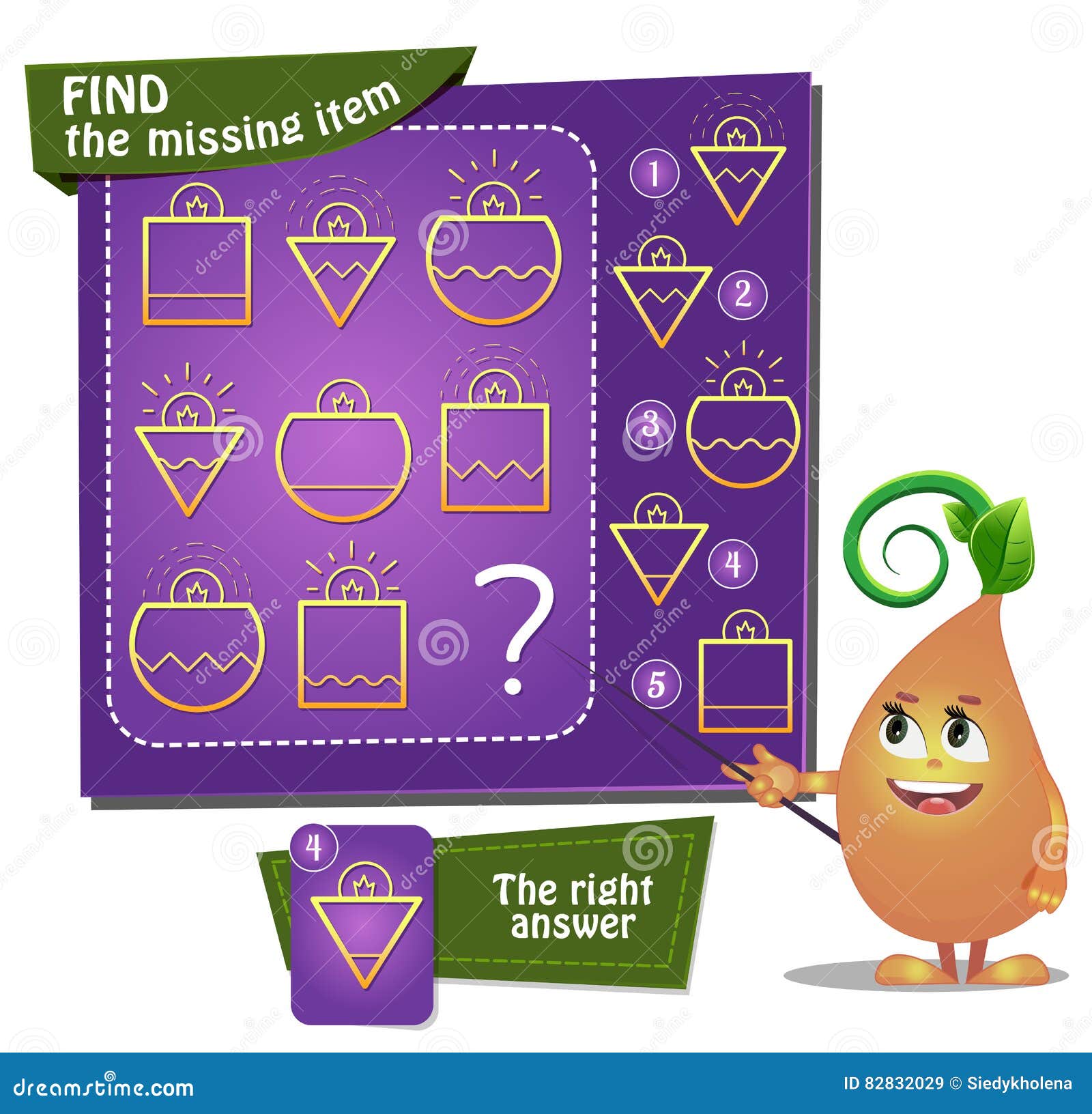 Find the missing item bulb stock illustration. Illustration of puzzle ...