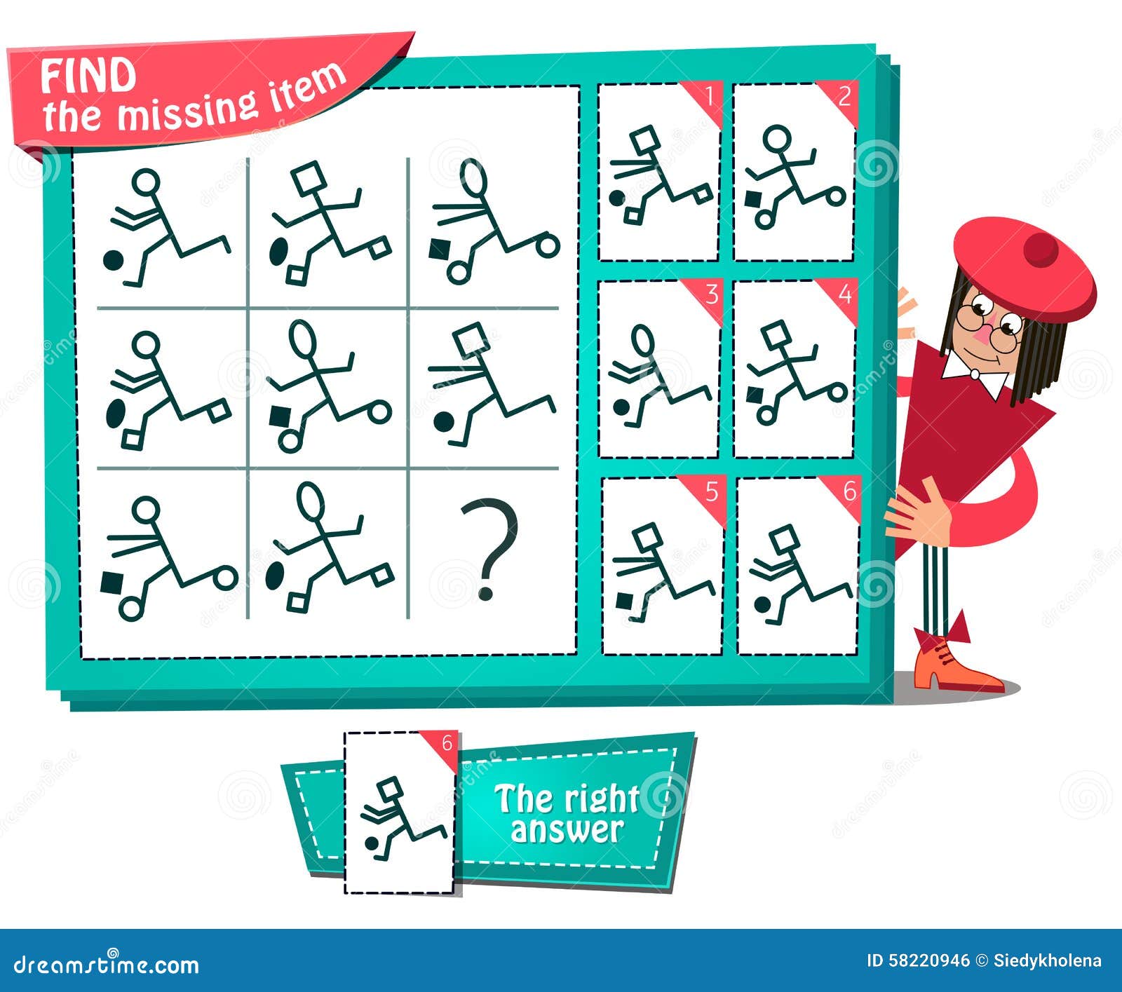 Find the missing item stock illustration. Illustration of learning ...