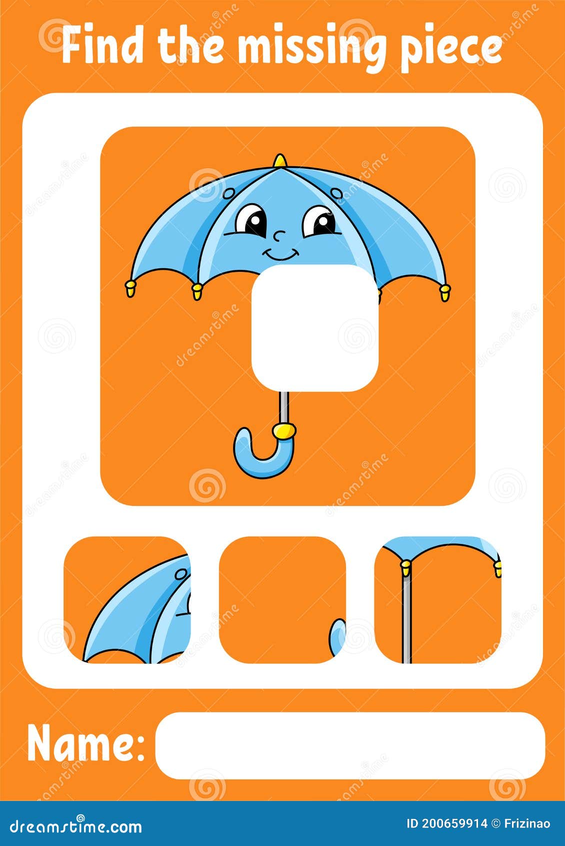 Find the Missing Piece. Education Developing Worksheet for Kids. Puzzle ...