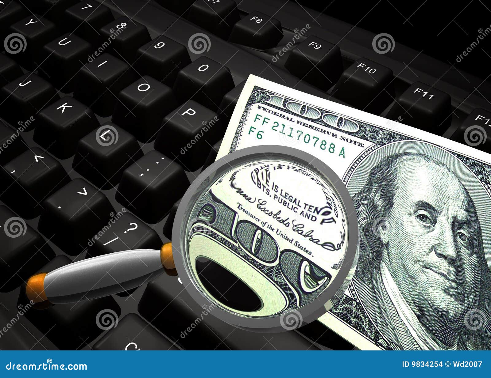 Find Money on the Internet Symbol Stock Illustration - Illustration of ...