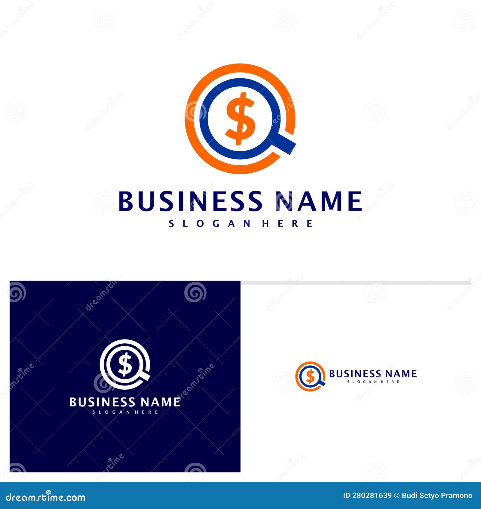 Find Money Logo Design Concept Vector. Search Coin Logo Template Stock ...