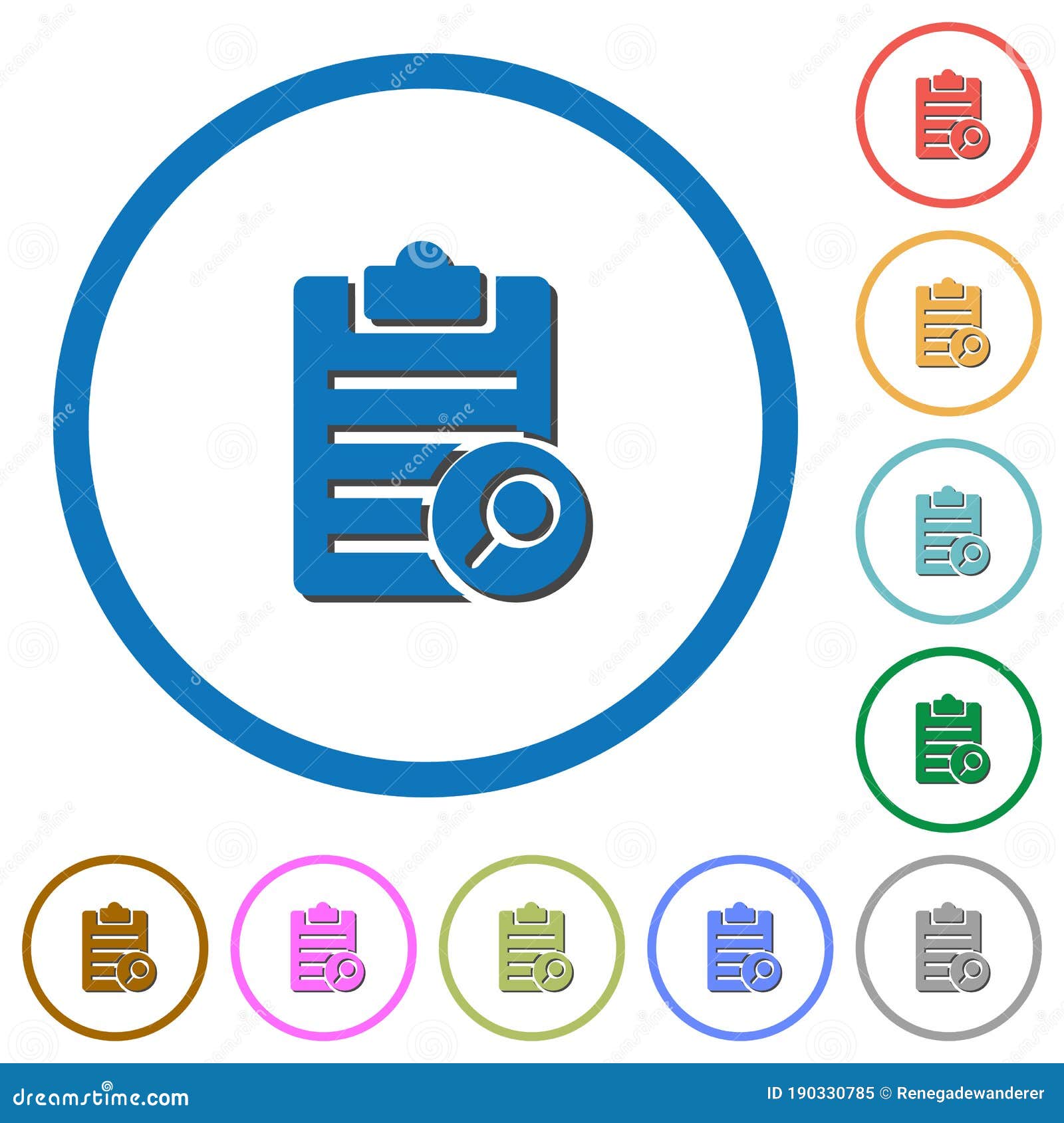 Find Note Icons with Shadows and Outlines Stock Vector - Illustration ...