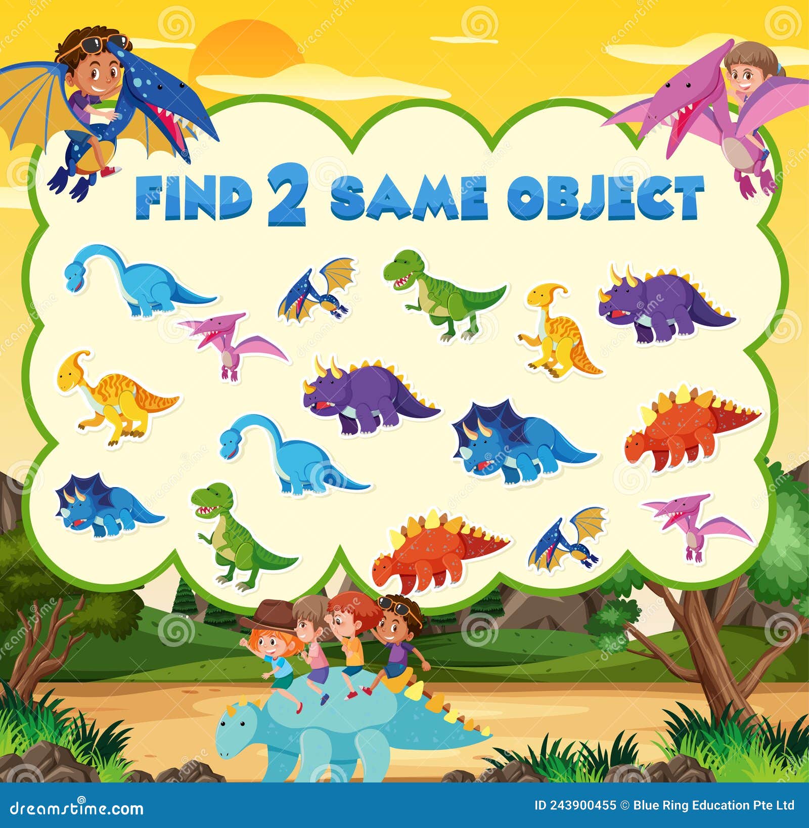 Find Object Which Is Different From Others. Safari Trip Equipment ...