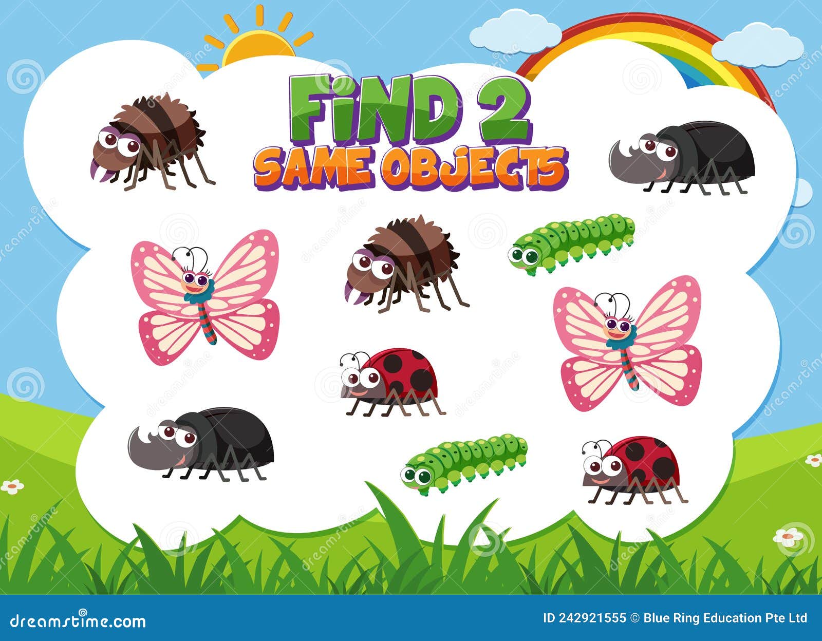 Find Object Which Is Different From Others. Safari Trip Equipment ...