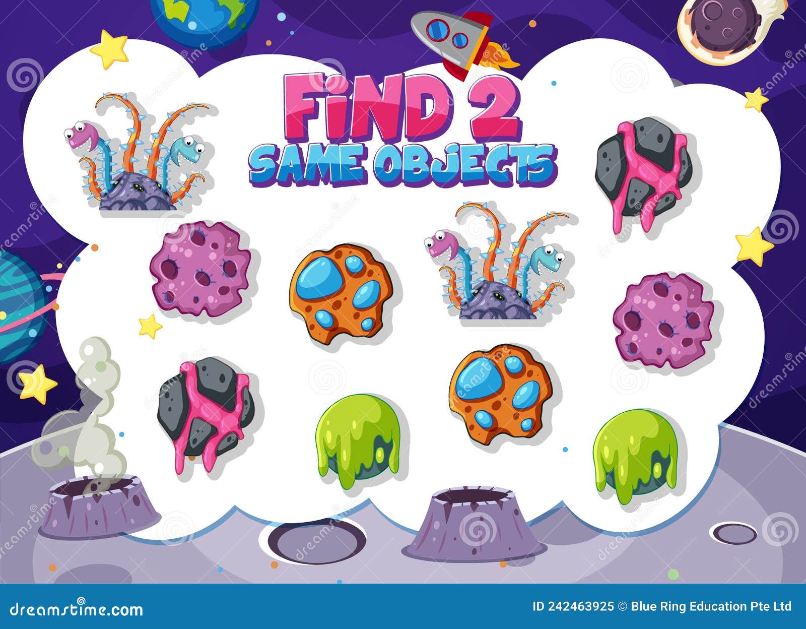 Find Object Which Is Different From Others. Safari Trip Equipment ...