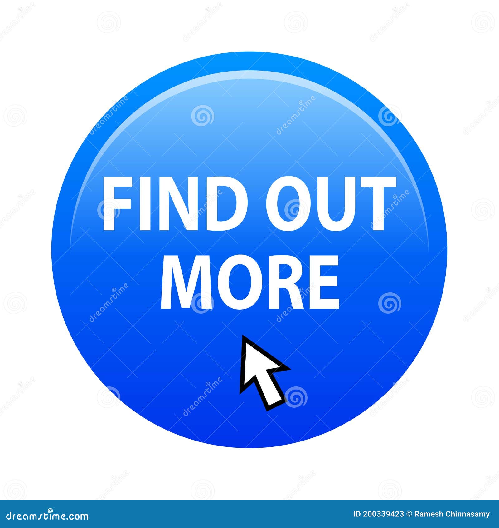 Find out more button stock vector. Illustration of abstract - 200339423