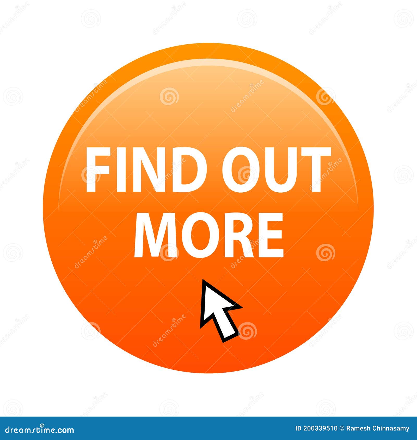Find out more button stock vector. Illustration of abstract - 200339510