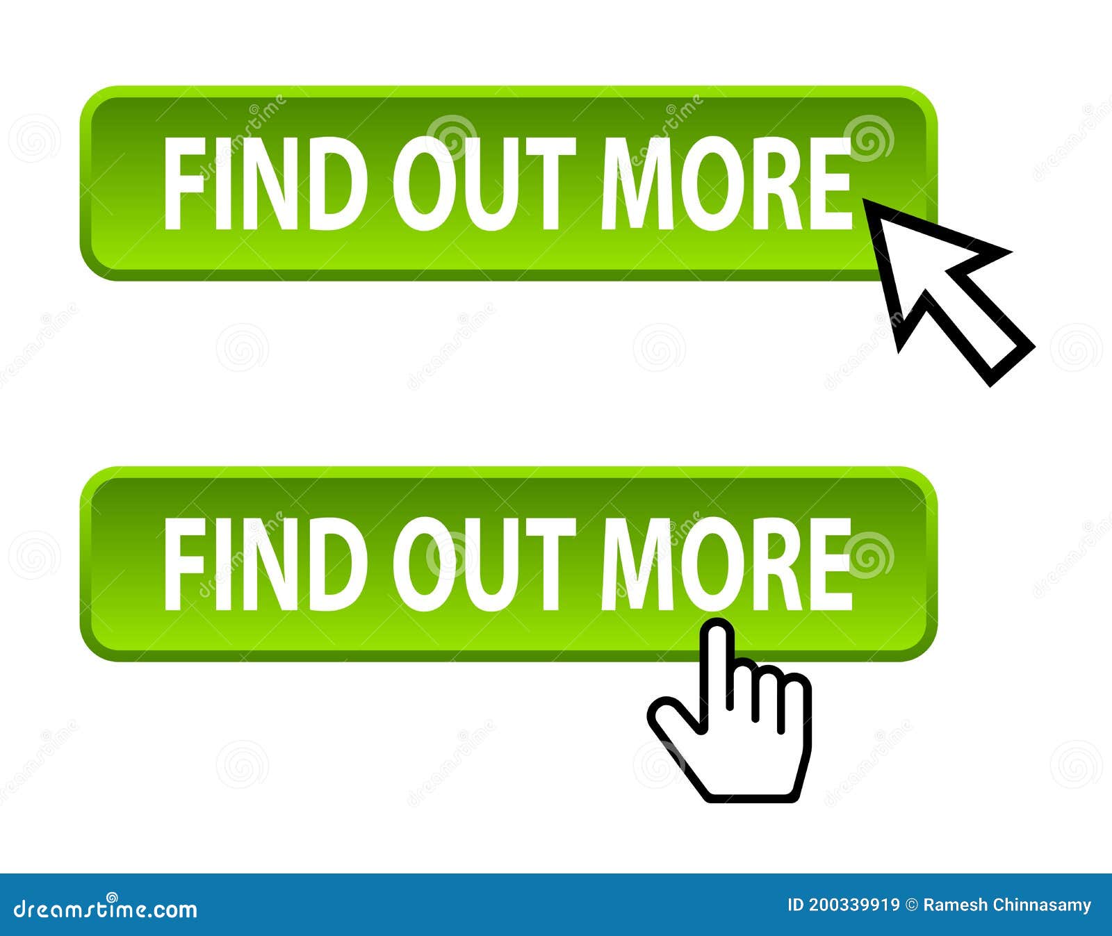 Find out more button stock vector. Illustration of desk - 200339919