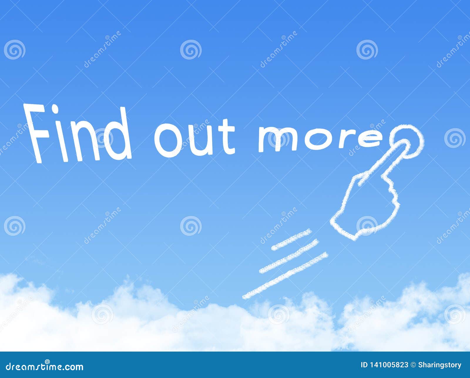 Find Out More Message Cloud Shape Stock Illustration - Illustration of ...