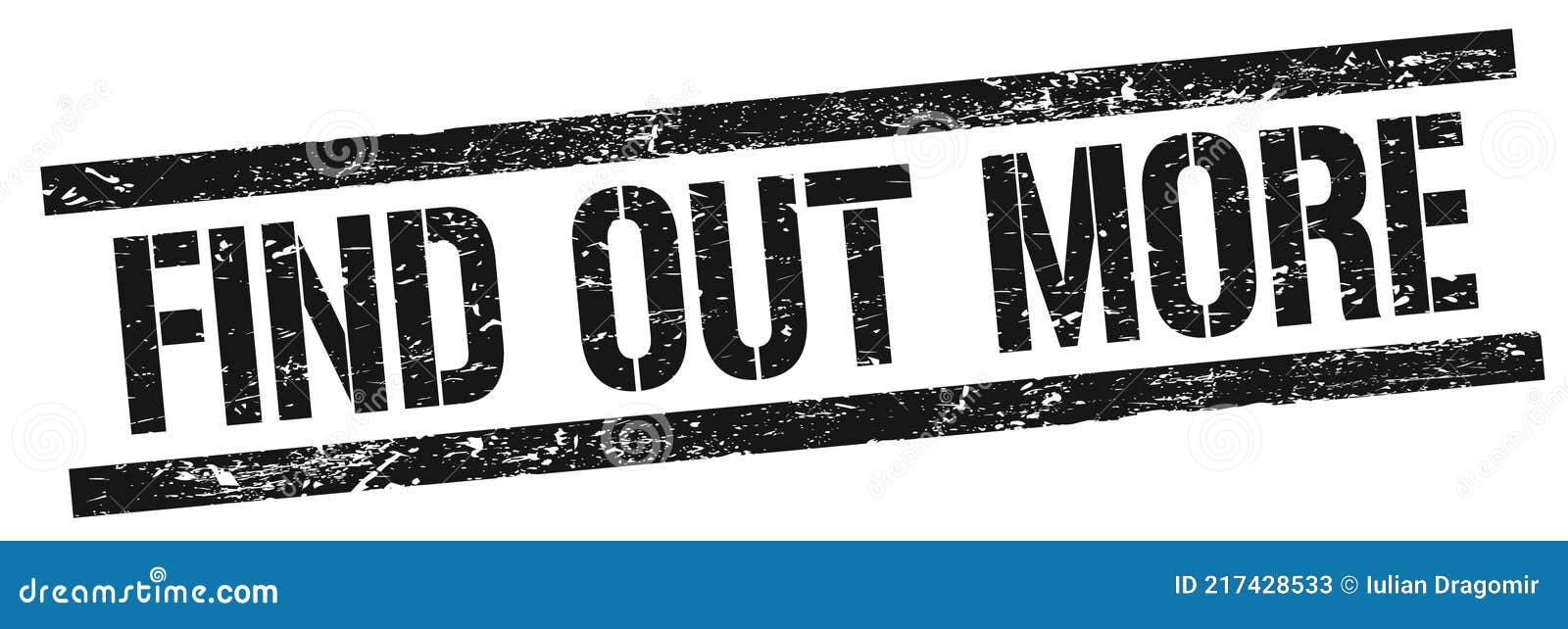 FIND OUT MORE Text on Black Grungy Rectangle Stamp Stock Illustration ...