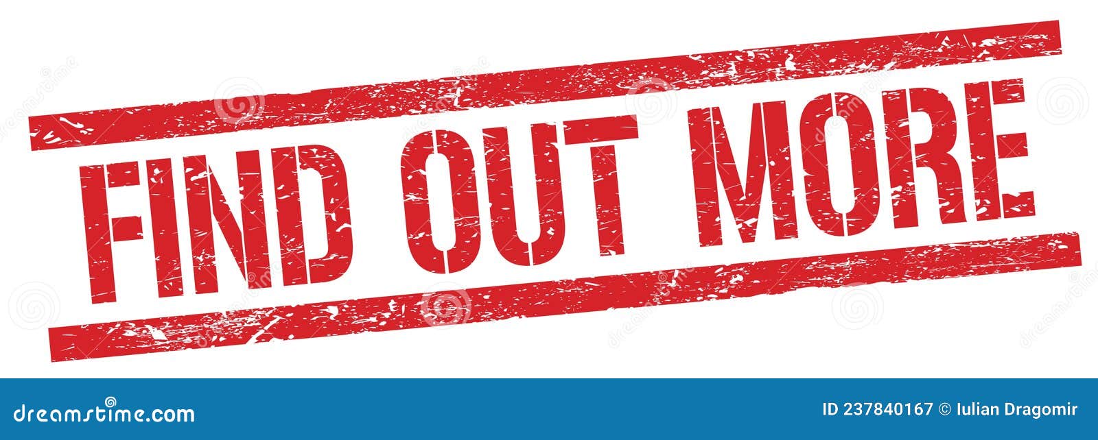 FIND OUT MORE Text on Red Grungy Rectangle Stamp Stock Illustration ...