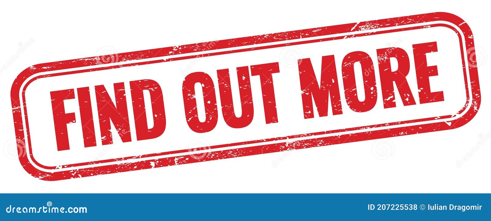 FIND OUT MORE Text on Red Grungy Vintage Stamp Stock Illustration ...