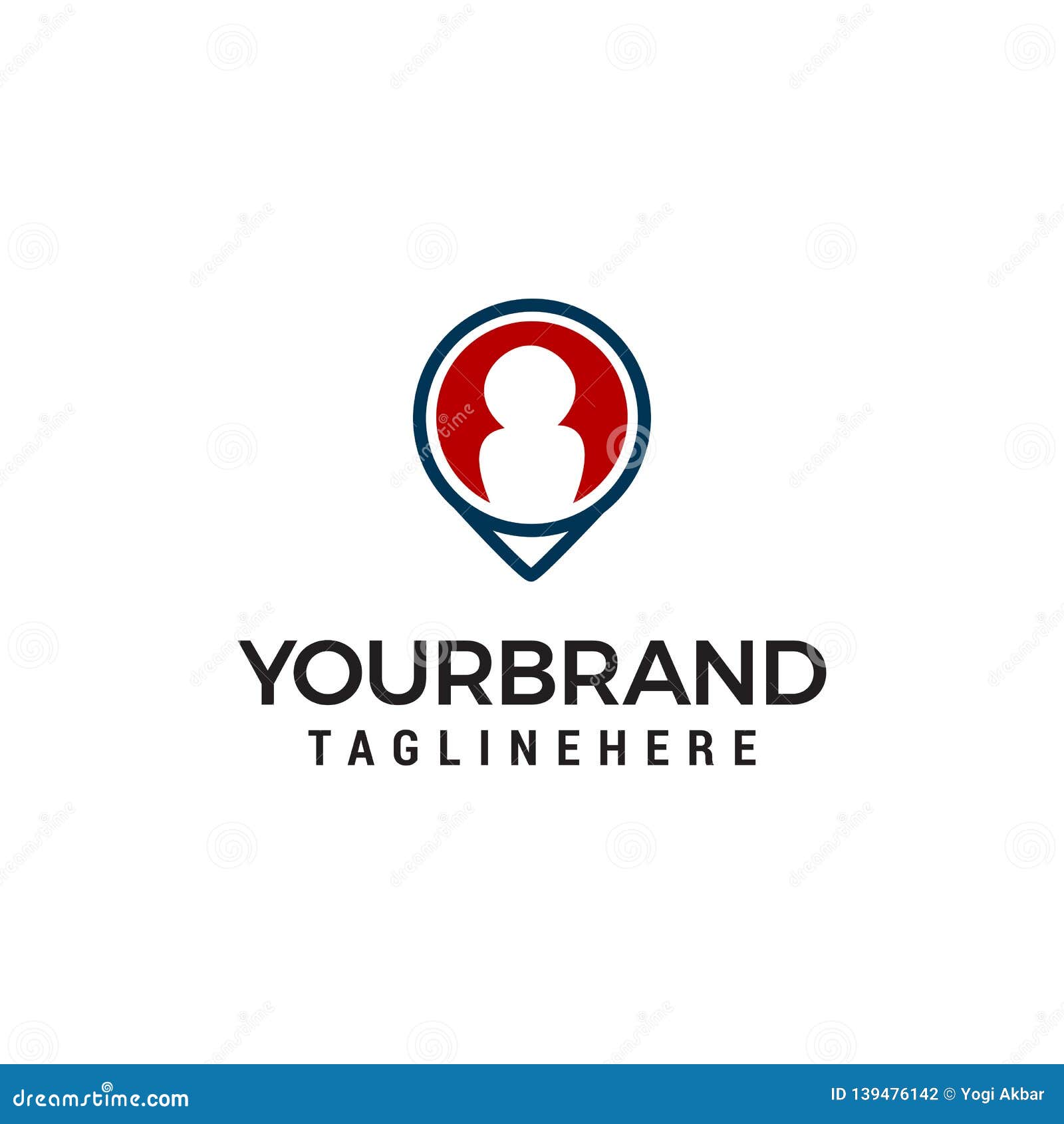 Find People Location Logo Designs Template Stock Vector - Illustration ...