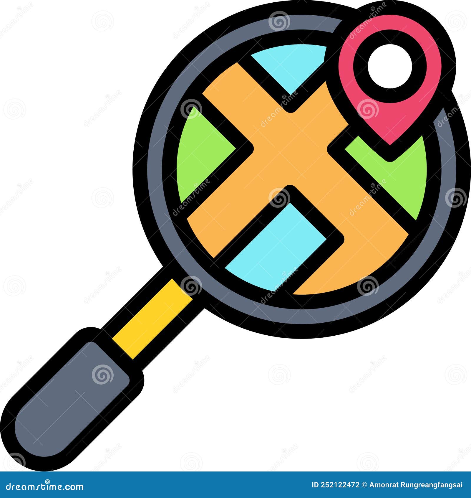 Find Place Icon, Location Map and Navigation Vector Stock Vector ...