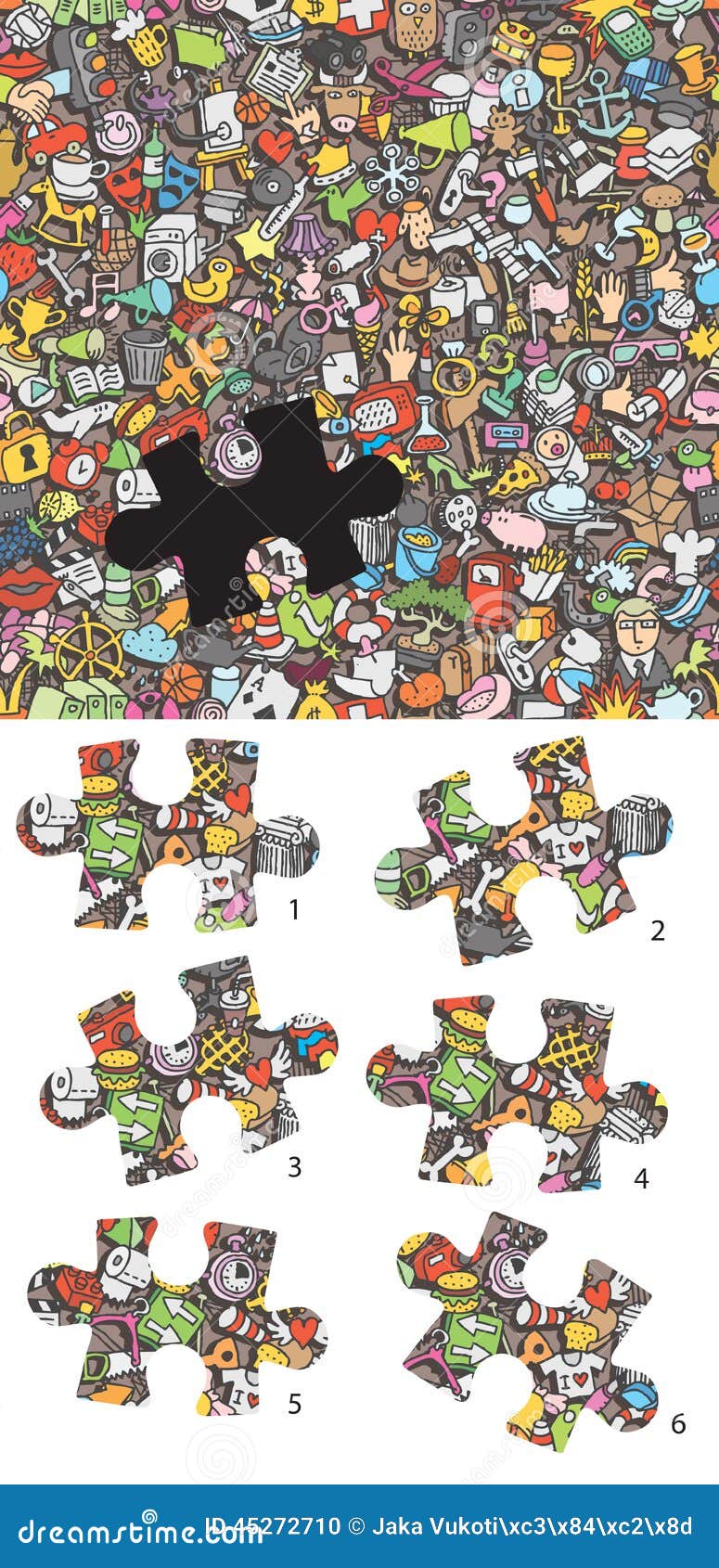 Hidden Piece Royalty-Free Stock Image | CartoonDealer.com #48032932