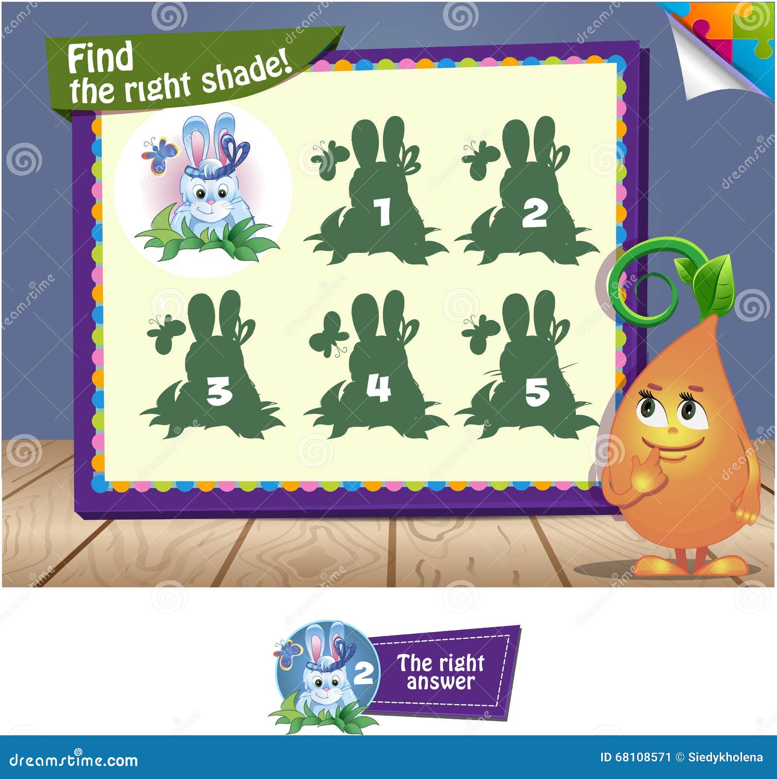 Find the right shade stock illustration. Illustration of preschool ...