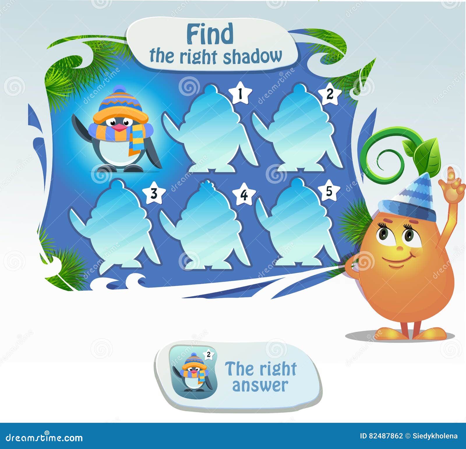 Find the right shadow 2 stock illustration. Illustration of ...