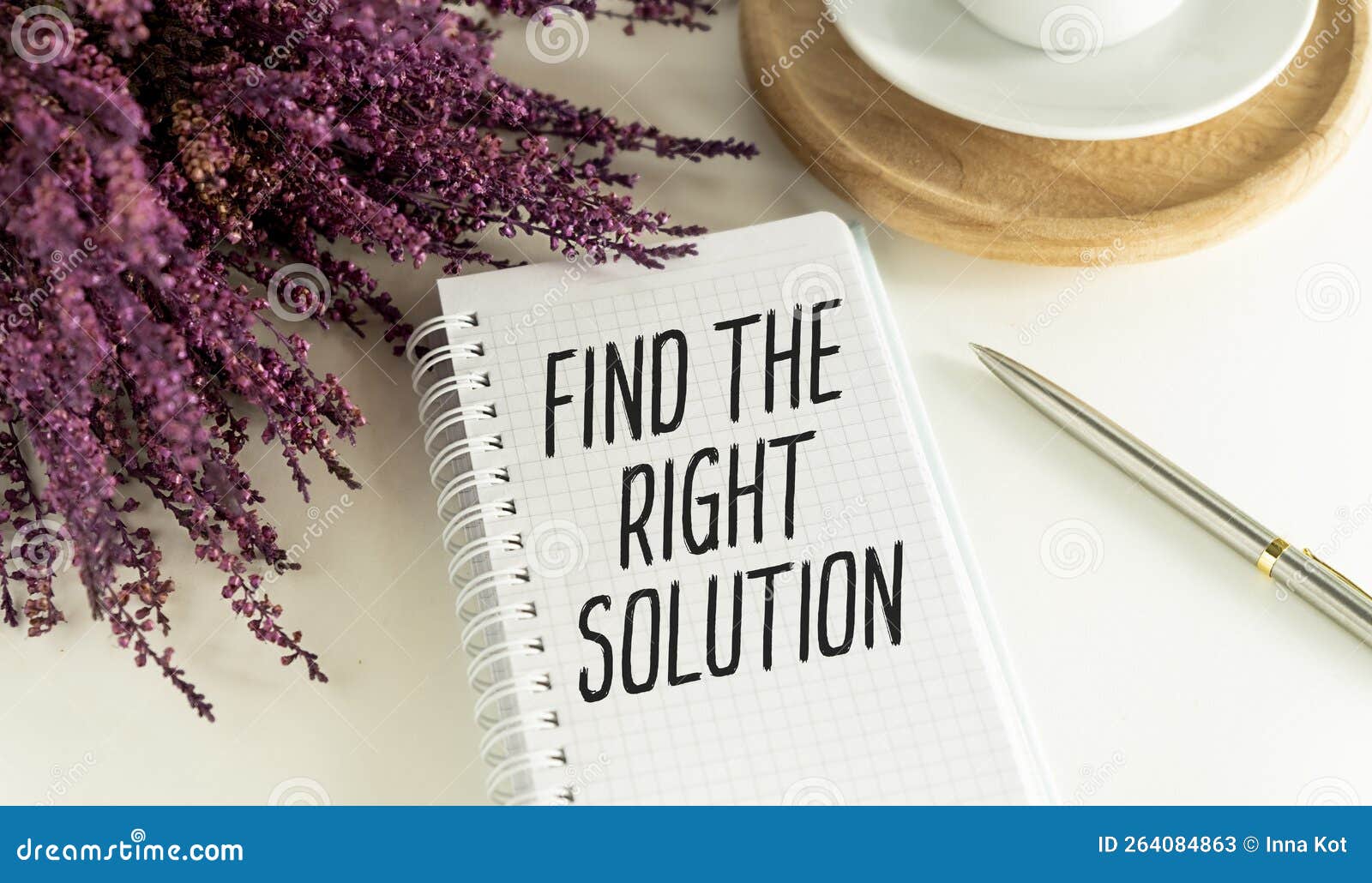 Find the Right Solution. Businessman Holding a Card with a Message Text ...