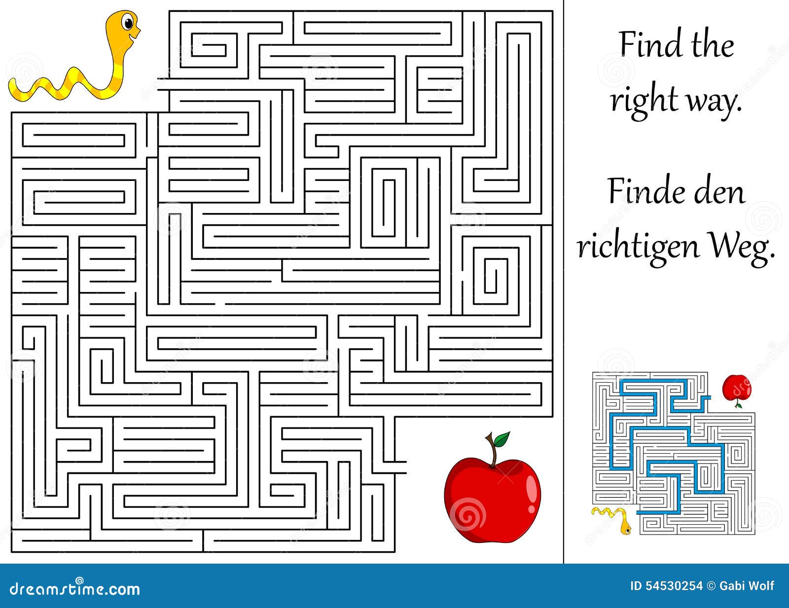 Find the right way stock vector. Illustration of quizzes - 54530254