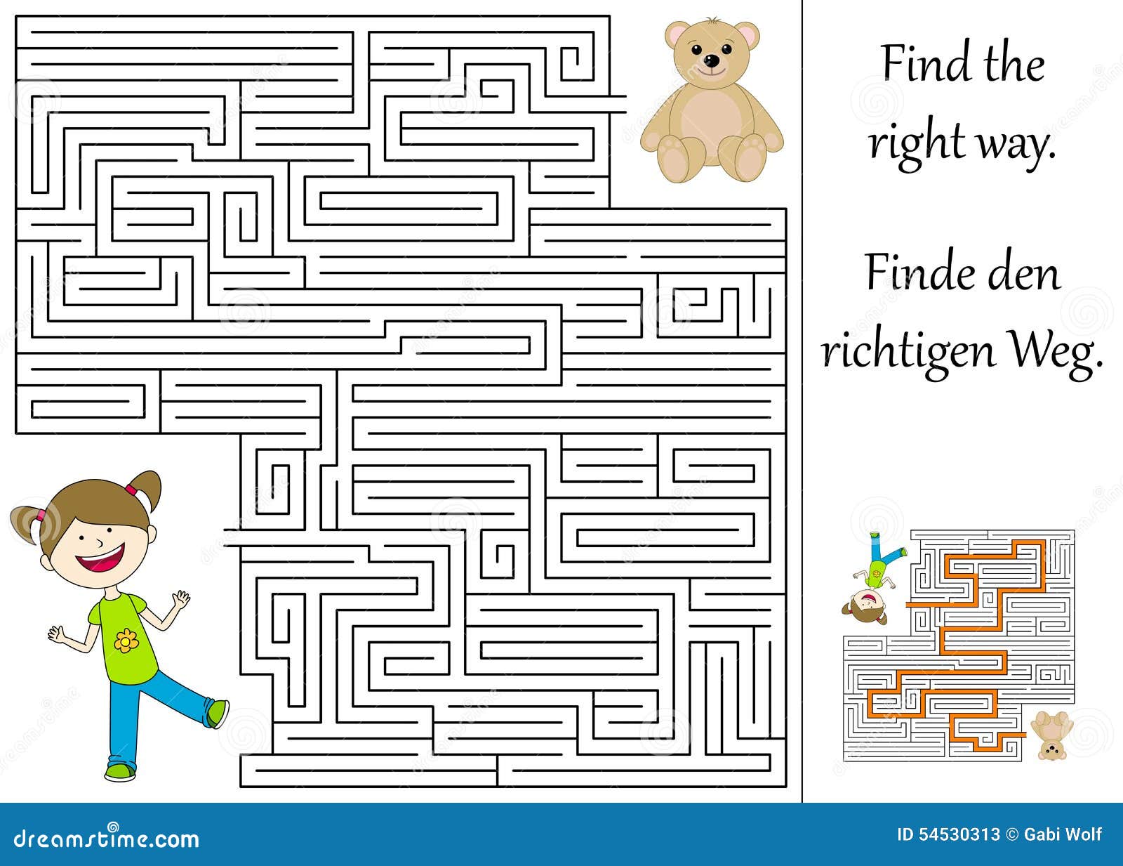 Find the right way stock vector. Illustration of quizzes - 54530313
