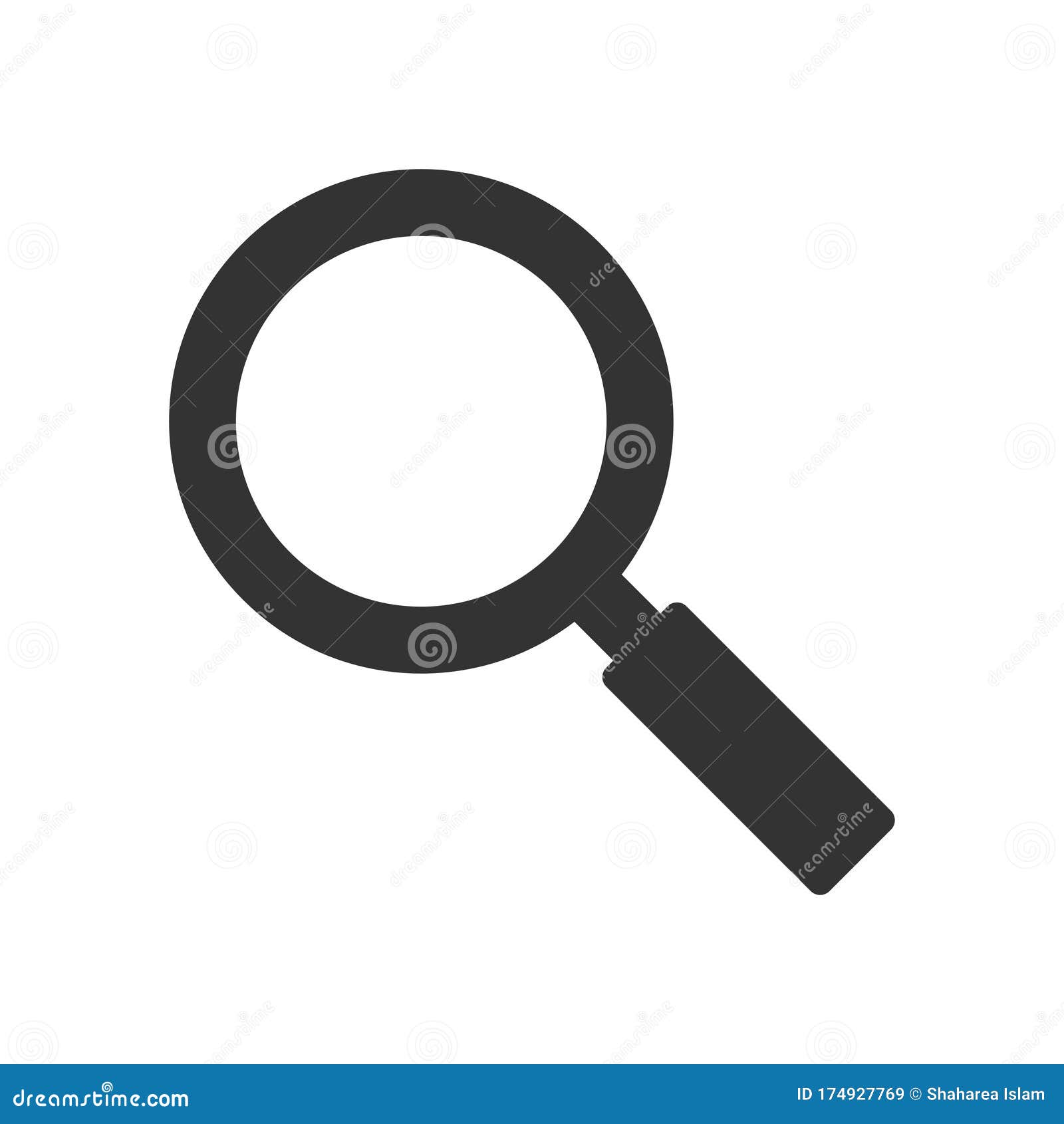 Find Or Search Icon Design, Simple Rmagnifying Glass Illustration ...