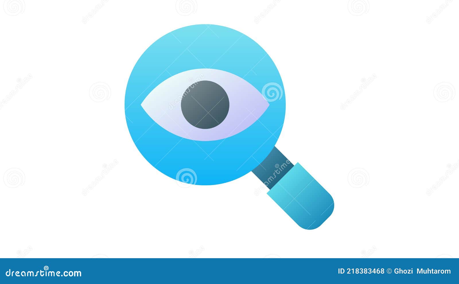 Find Searching Eye Single Isolated Icon with Smooth Style Stock Vector ...
