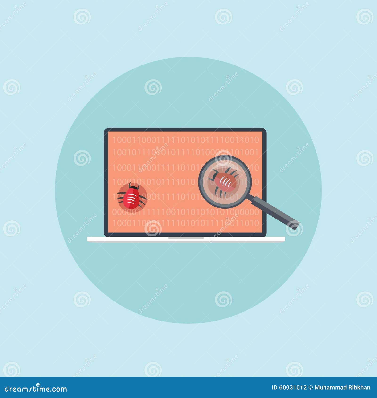 Find security hole attack stock vector. Illustration of error - 60031012