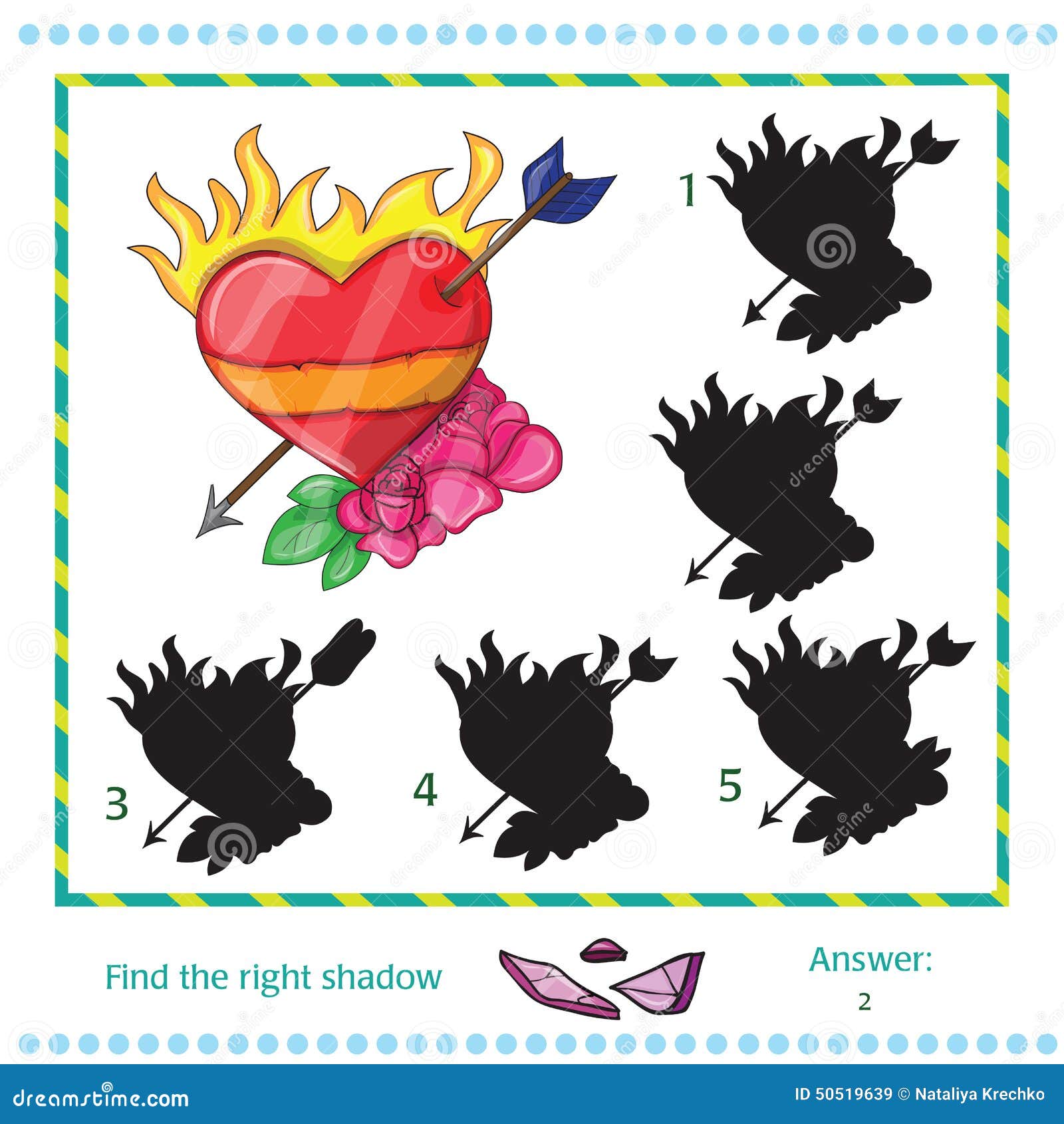 Find the Shadow of Pictures Stock Vector - Illustration of game, brain ...
