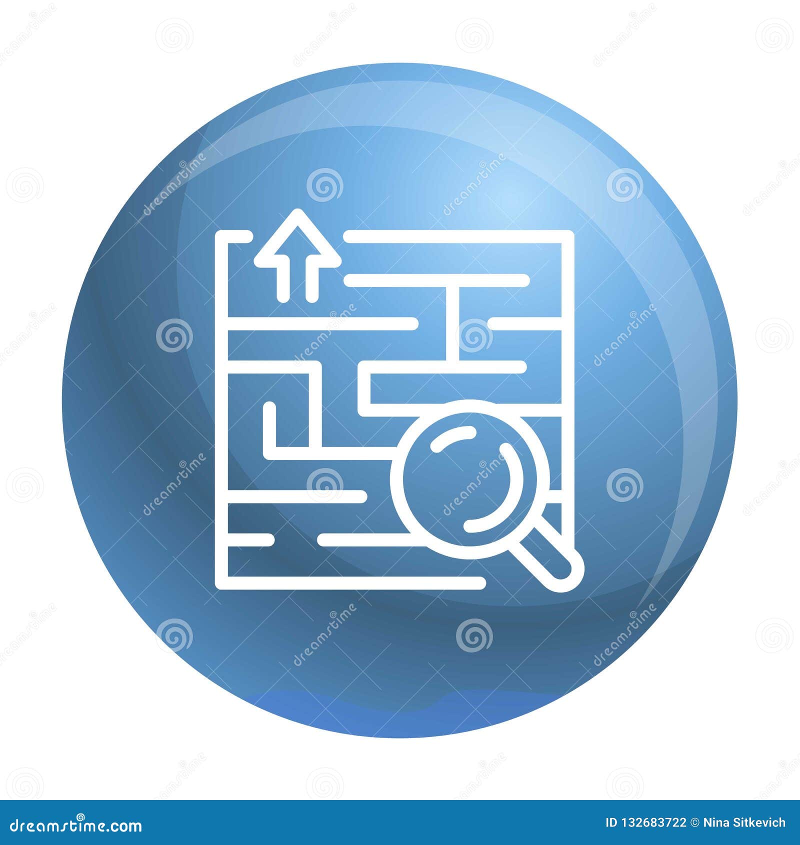 Find Solution Icon, Outline Style Stock Vector - Illustration of ...