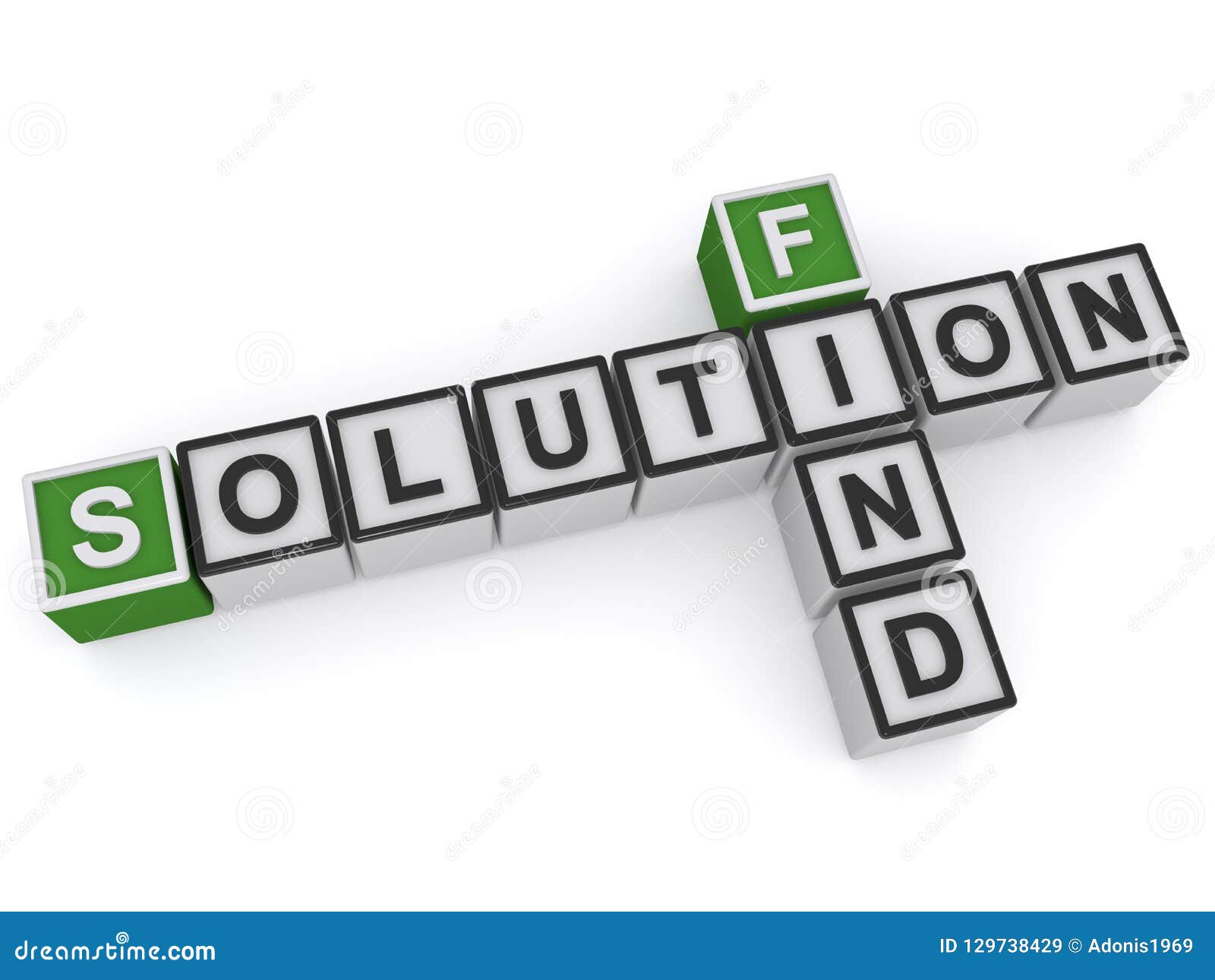 Find solution stock illustration. Illustration of letter - 129738429
