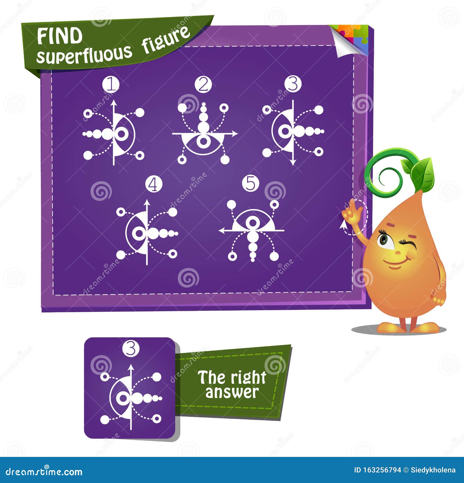 Find superfluous figure iq stock illustration. Illustration of school ...