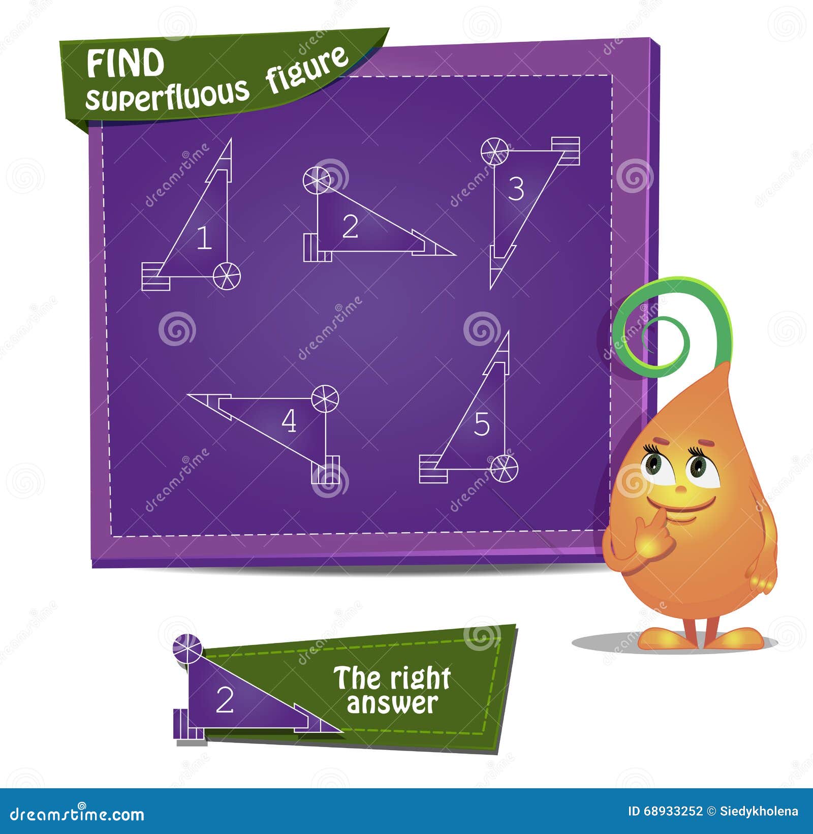 Find superfluous figure stock illustration. Illustration of school ...