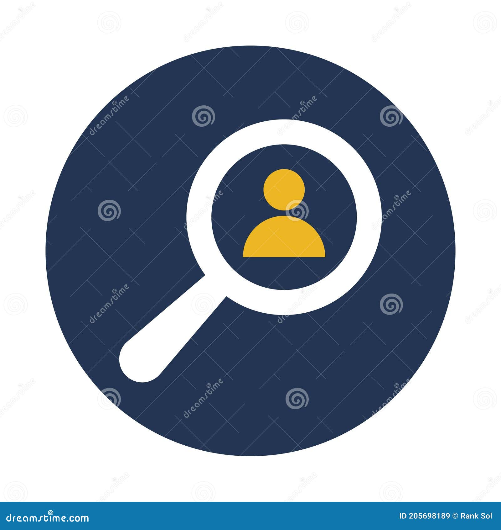 Find User, Magnifier Vector Icon Which Can Easily Modify Stock ...
