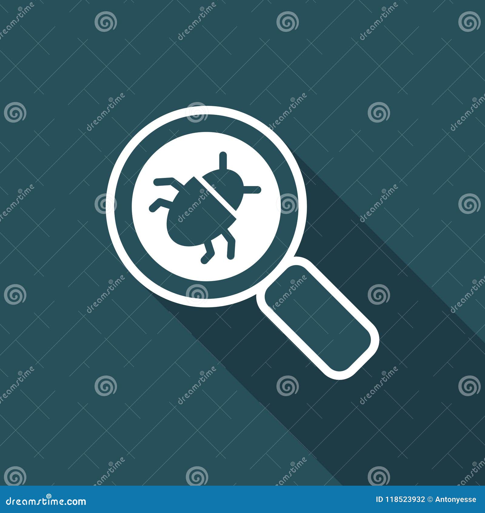 Find Virus - Minimal Vector Icon Stock Vector - Illustration of ...