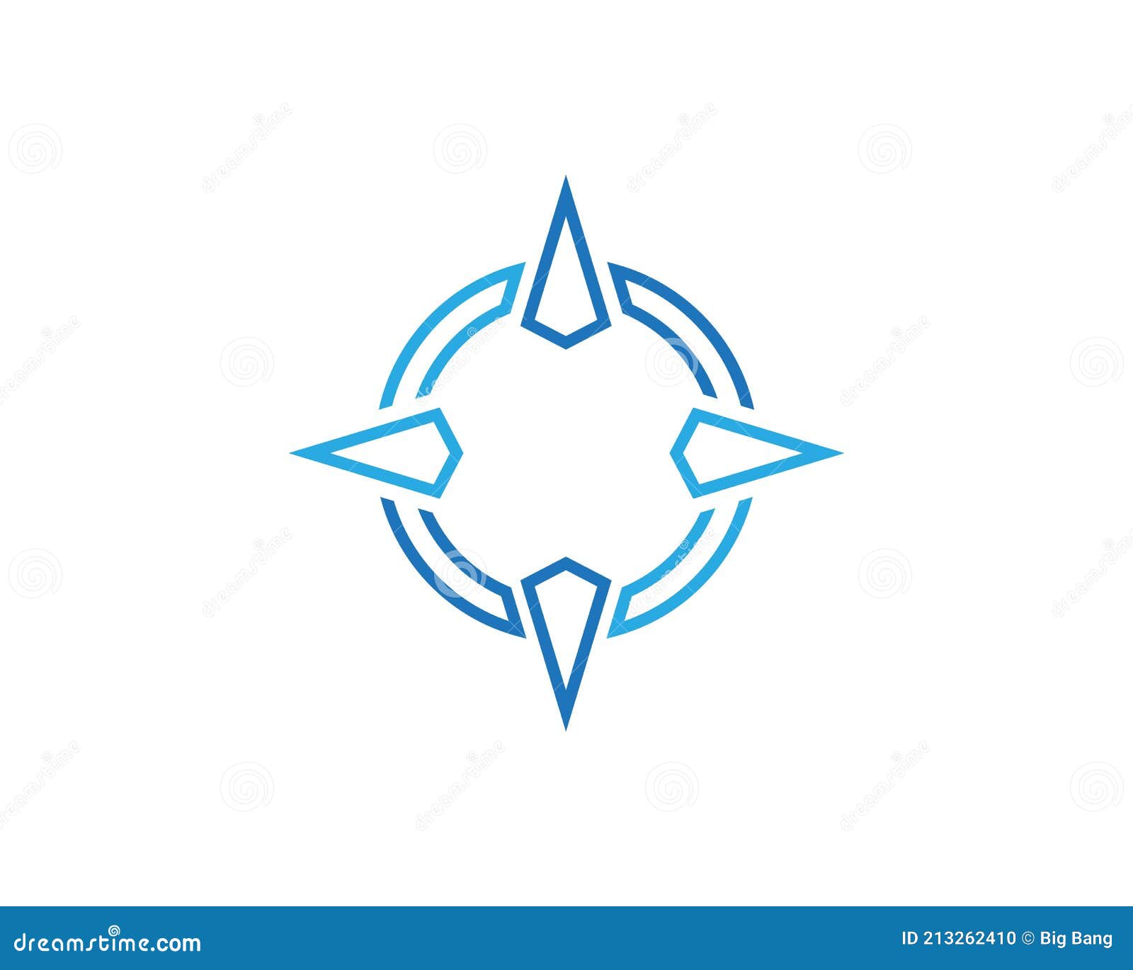 Find the Way with Compass Logo Stock Vector - Illustration of black ...