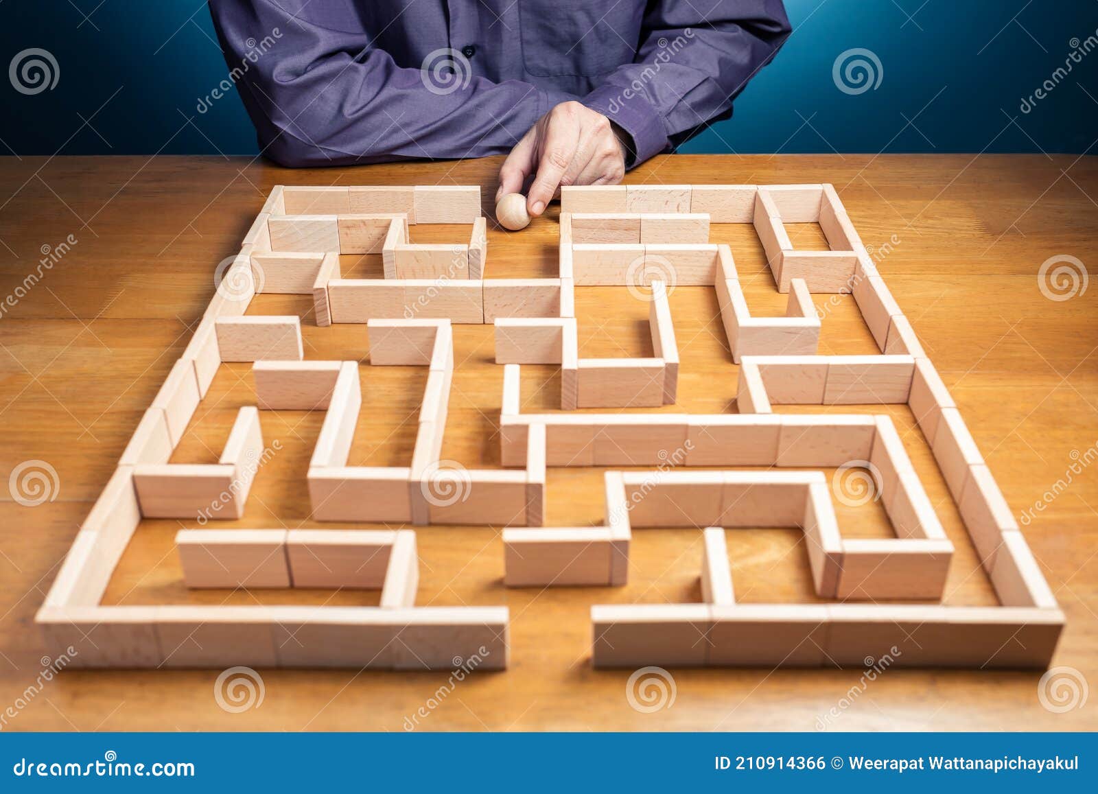 Find a Way To Exit Labyrinth Game Stock Photo - Image of creative, play ...